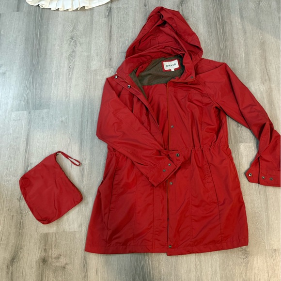 Orvis | Jackets & Coats | Orvis Red Hooded Jacket | Poshmark